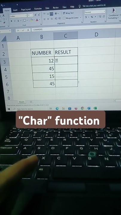 How to use char formula in ms excel #viral #excel - YouTube