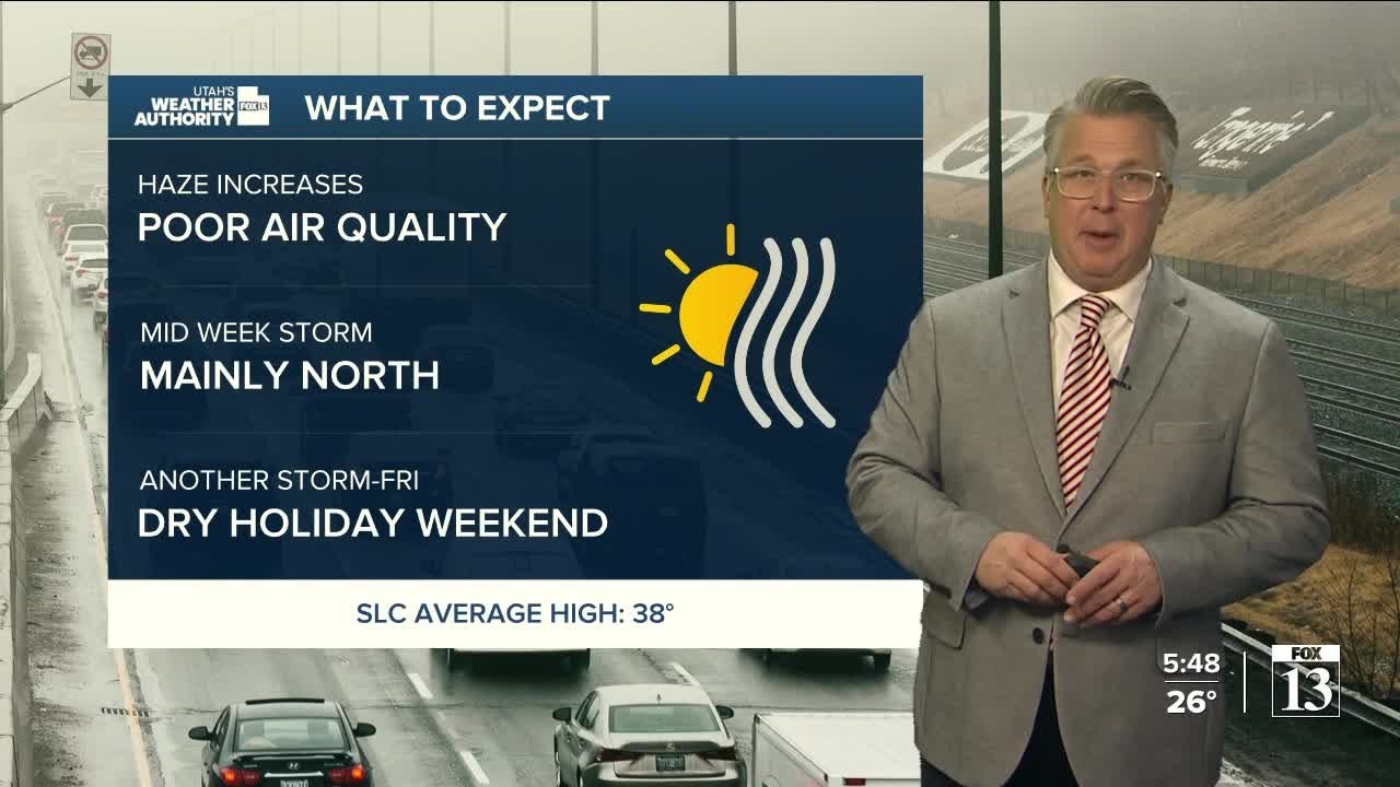 Haze now, snow later - Utah evening weather forecast, Sunday, Dec. 18 ...
