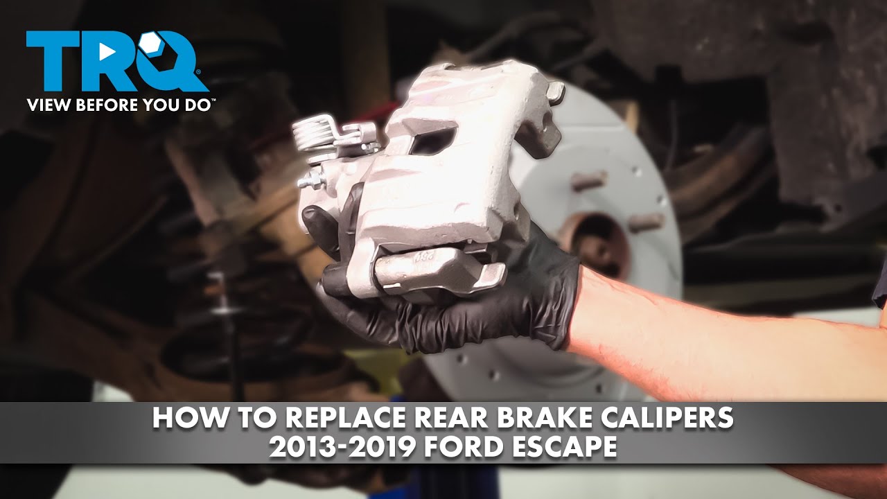 How to Replace Rear Brake Calipers 2013-2019 Ford Escape - YouTube