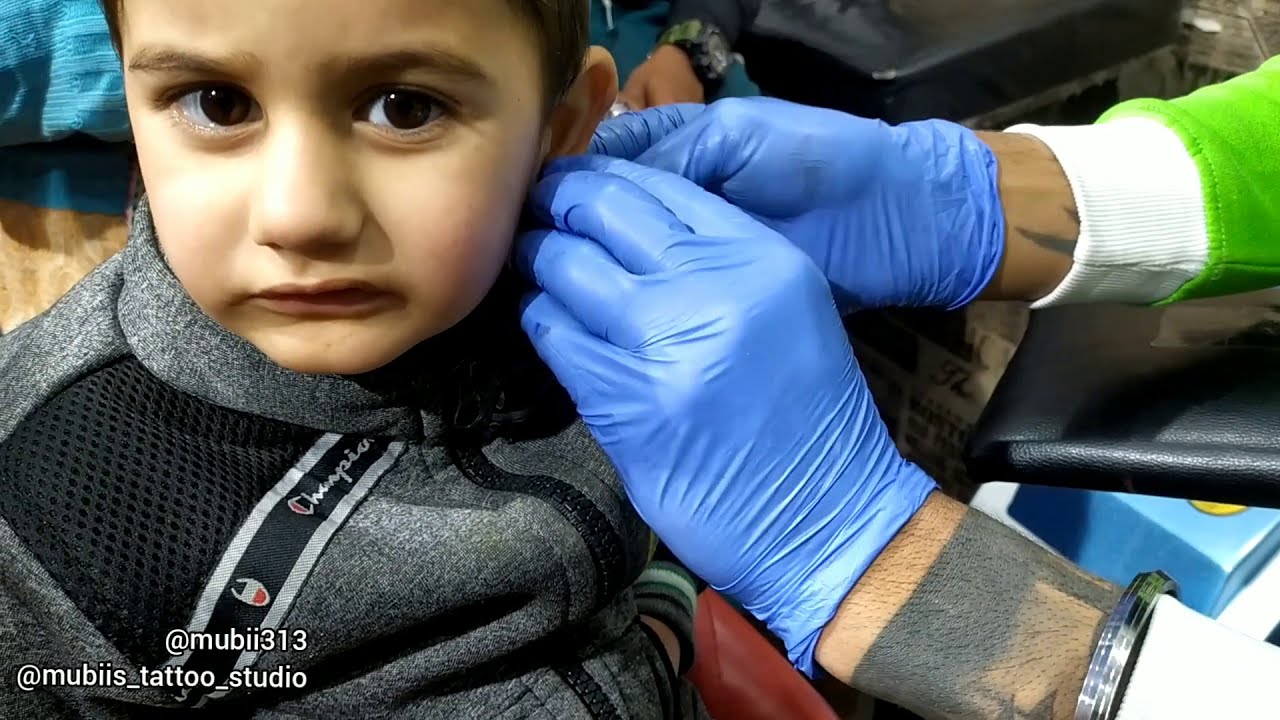 Kids piercing | Kashmir | Brave Children | Srinagar | Ear piercing ...