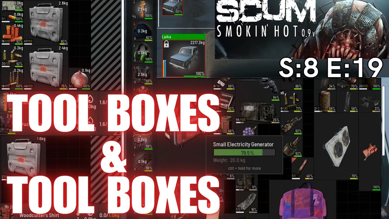 SCUM (Gameplay) S:8 E:19 - Tool Boxes & Tool Boxes - YouTube
