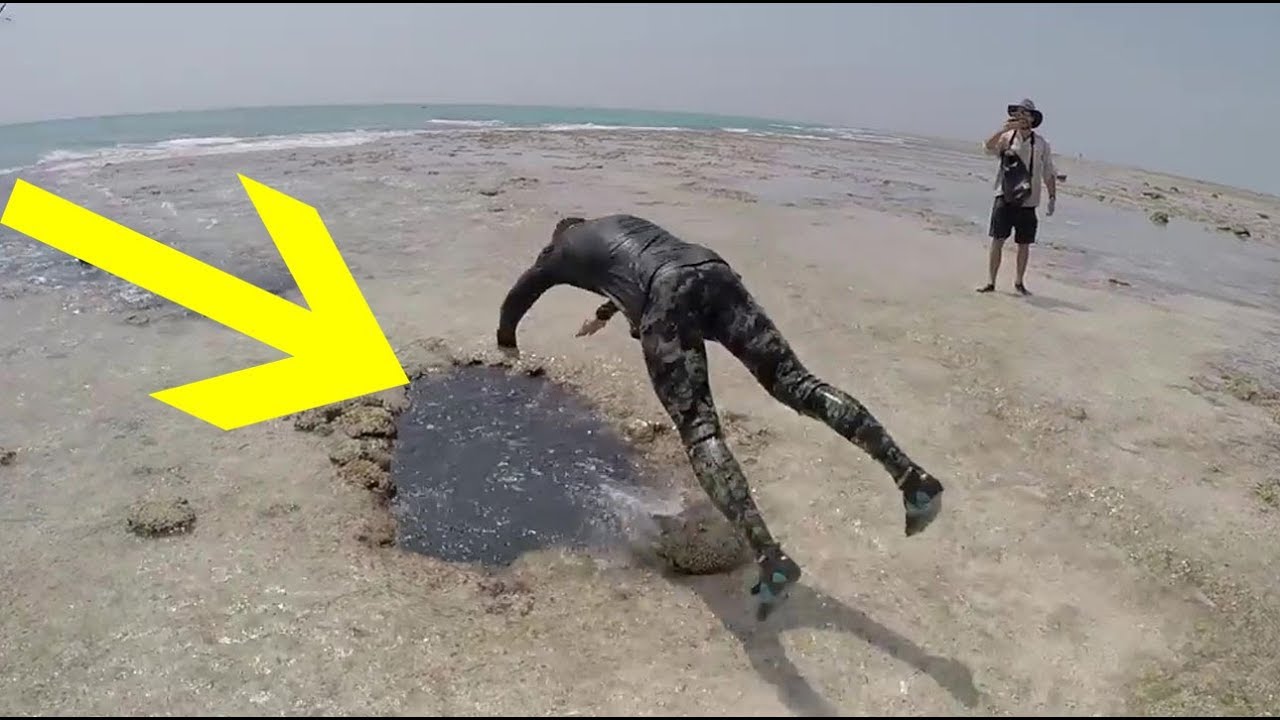 When A Man Plunged Into A Hole In The Ground, He Captured Footage Of A ...