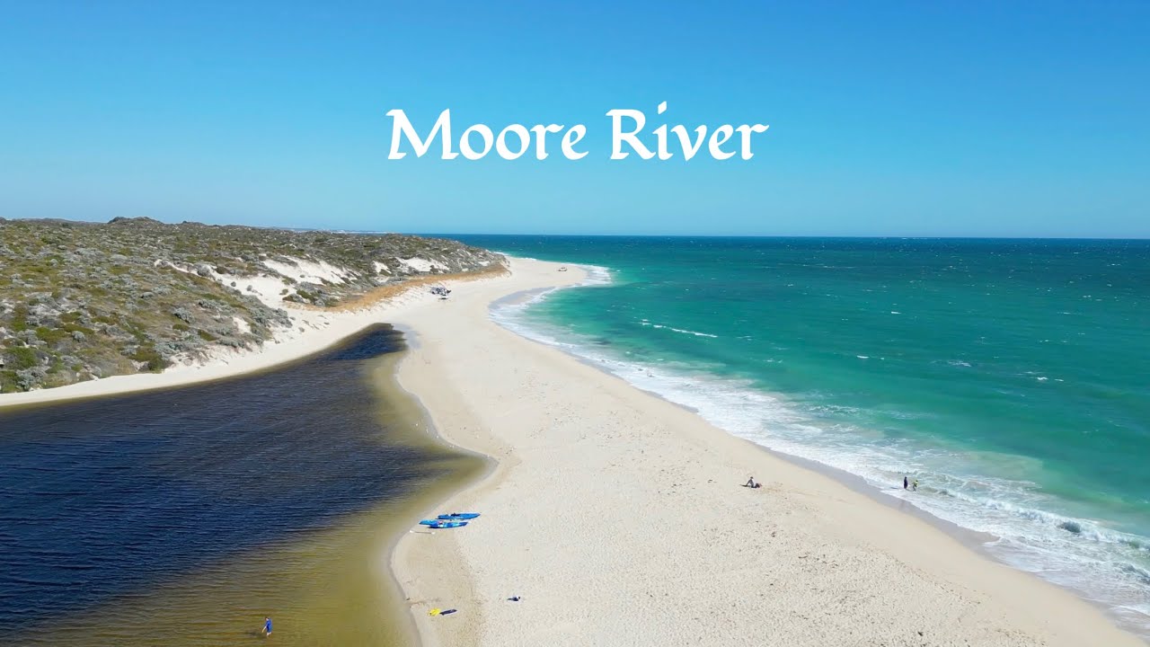 [4K Drone Video] River Meets the Sea – Moore River Estuary in Western ...