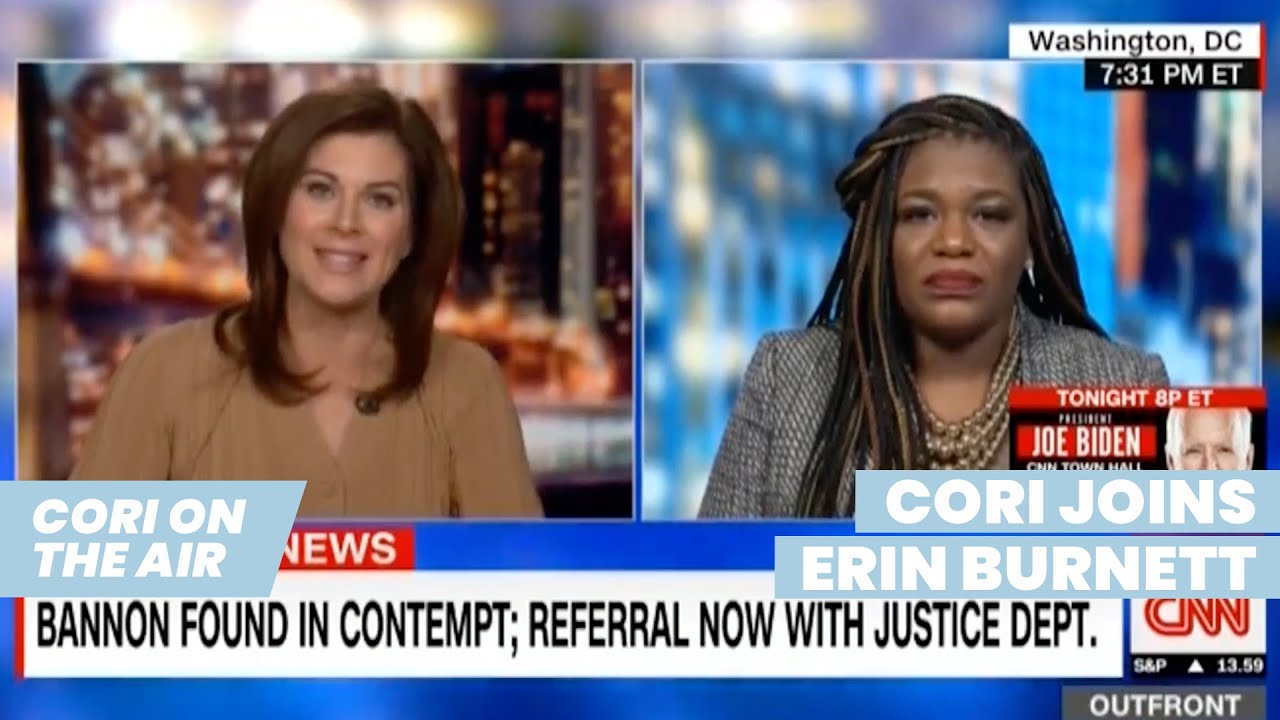 Cori Bush Joins Erin Burnett OutFront - YouTube