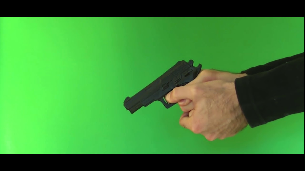 Gun shooting on green screen - ultra key(adobe premiere) - YouTube