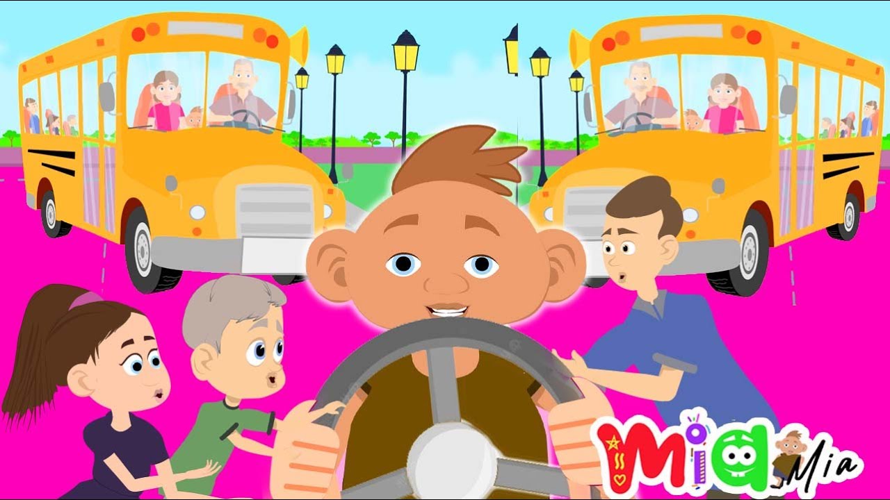 The Wheels on the Bus Go Round and Round for mia mia kids songs and ...