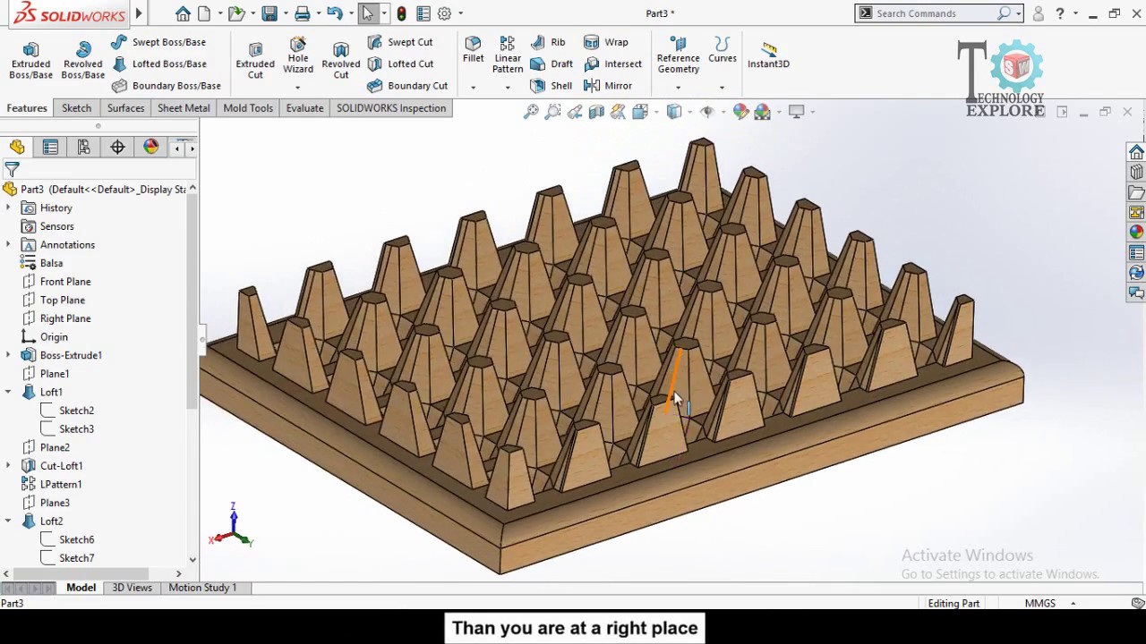 Egg Tray Design SolidWorks Tutorial Part 1 YouTube Egg Tray Design SolidWorks Tutorial Part 1 YouTube