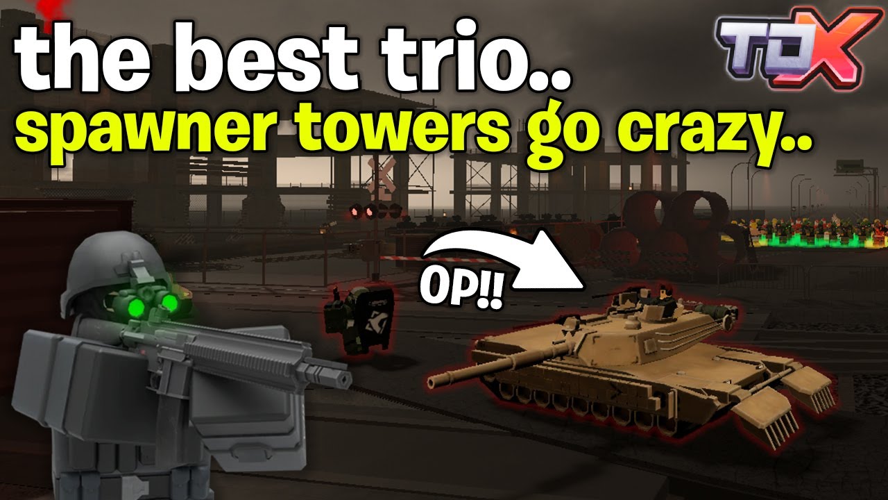 This is the BEST Trio.. SPAWNER Towers go CRAZY!! | Roblox Tower ...
