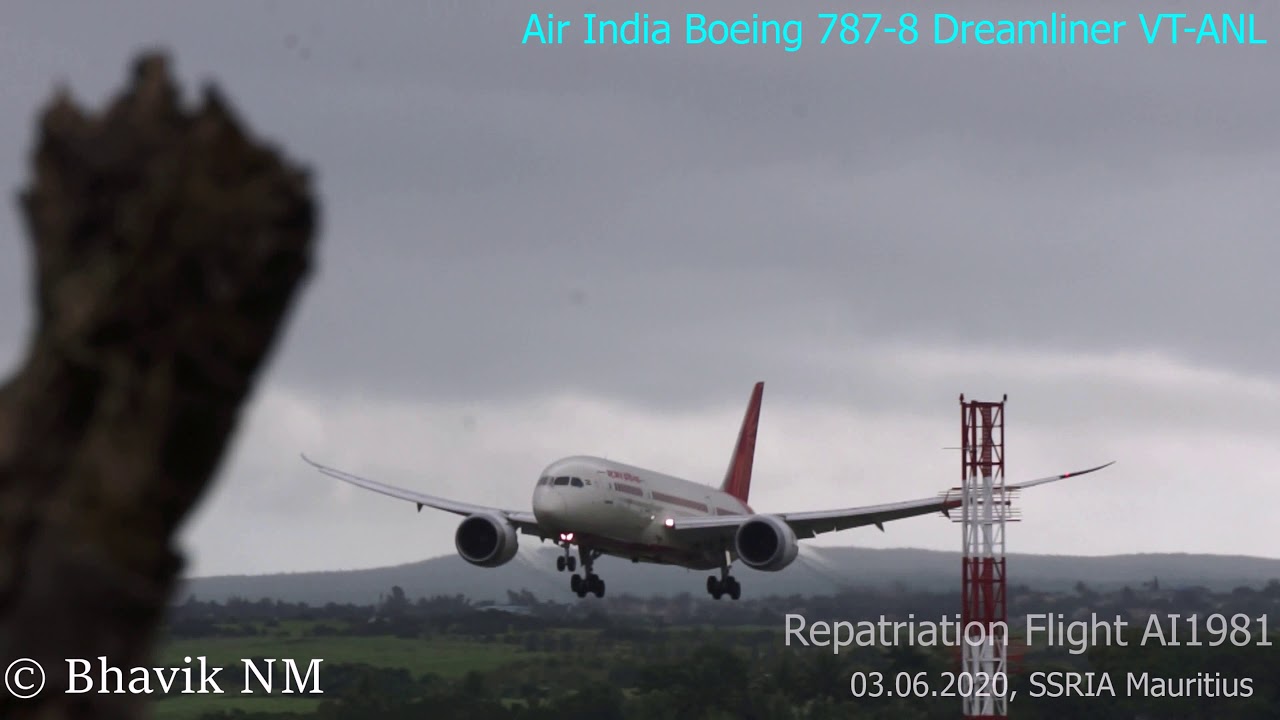 Air India Repatriation Flight AI1981 - YouTube