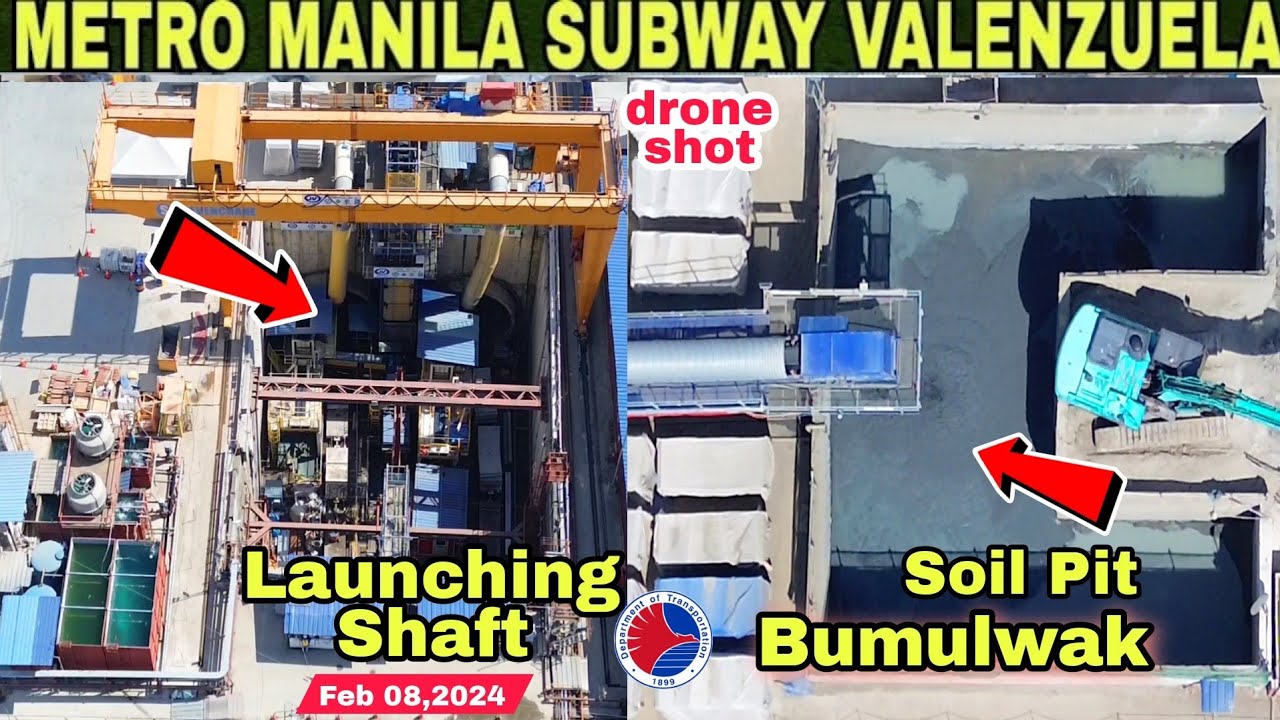 METRO MANILA SUBWAY UPDATE VALENZUELA STATION & DEPOT|Feb 08,2024 ...