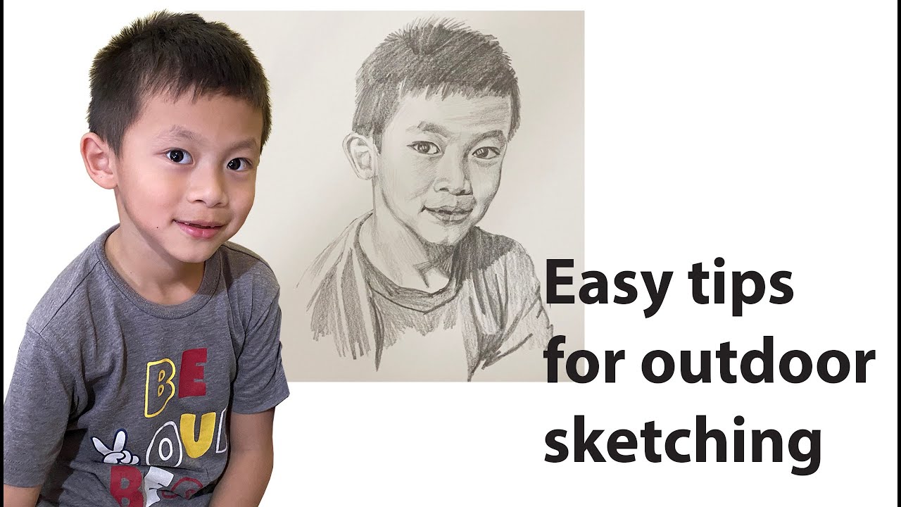 Easy tips for outdoor sketching - YouTube