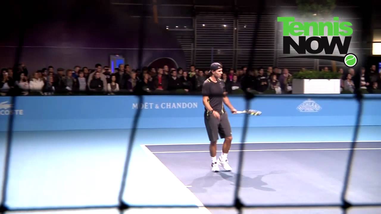 Rafael Nadal's Groundstrokes - Side view - YouTube