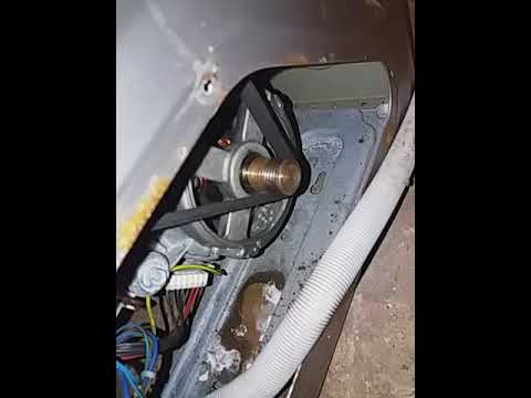 How do I fit a washing machine belt and make it stay on? - YouTube