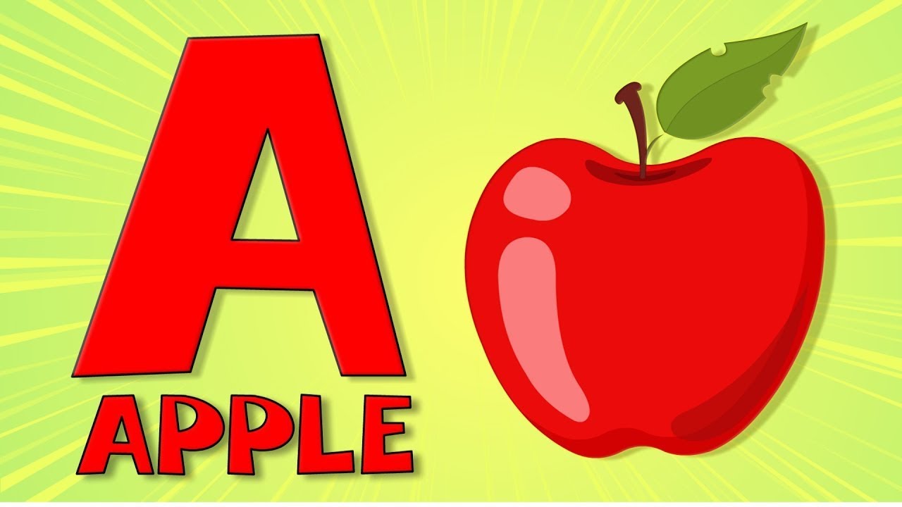 Learn A is for Apple | Alphabet Phonics Song for Children | ABC Nursery ...