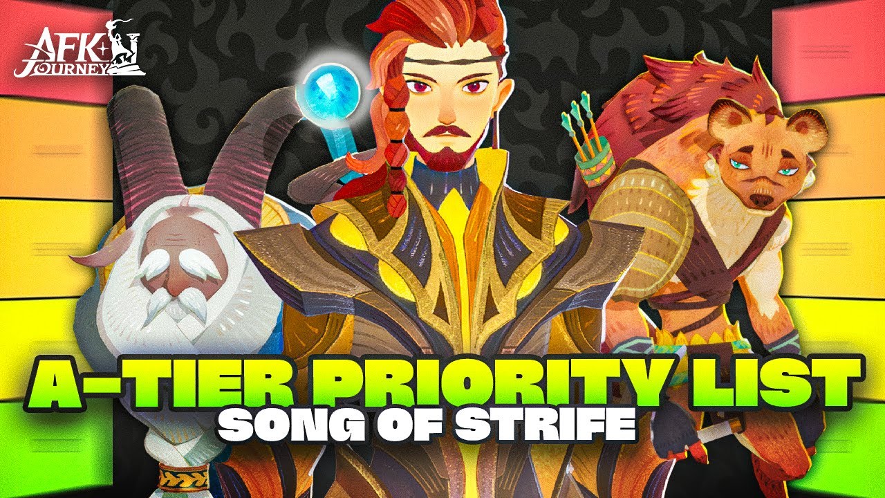 A-Level Priority TIER LIST for Song of Strife in AFK Journey - YouTube