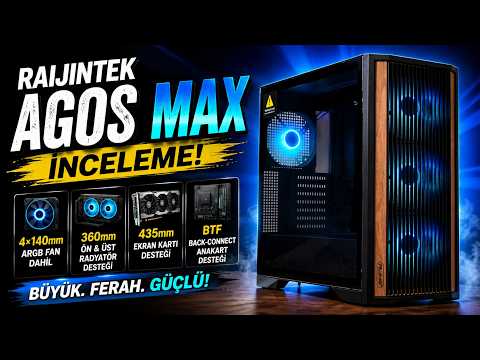 Raijintek Agos MAX E-ATX Destekli ARGB Oyuncu Kasası