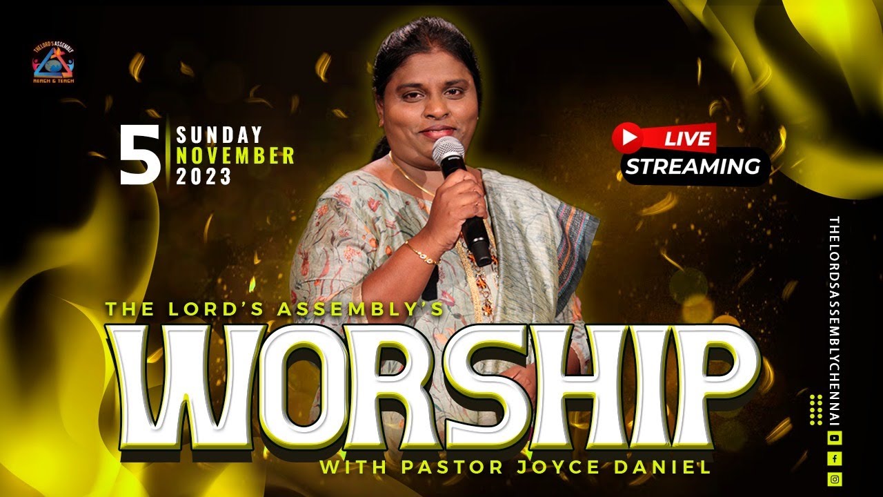 Worship with Pastor JOYCE DANIEL || NOVEMBER 5, 2023 || THE LORD'S ...