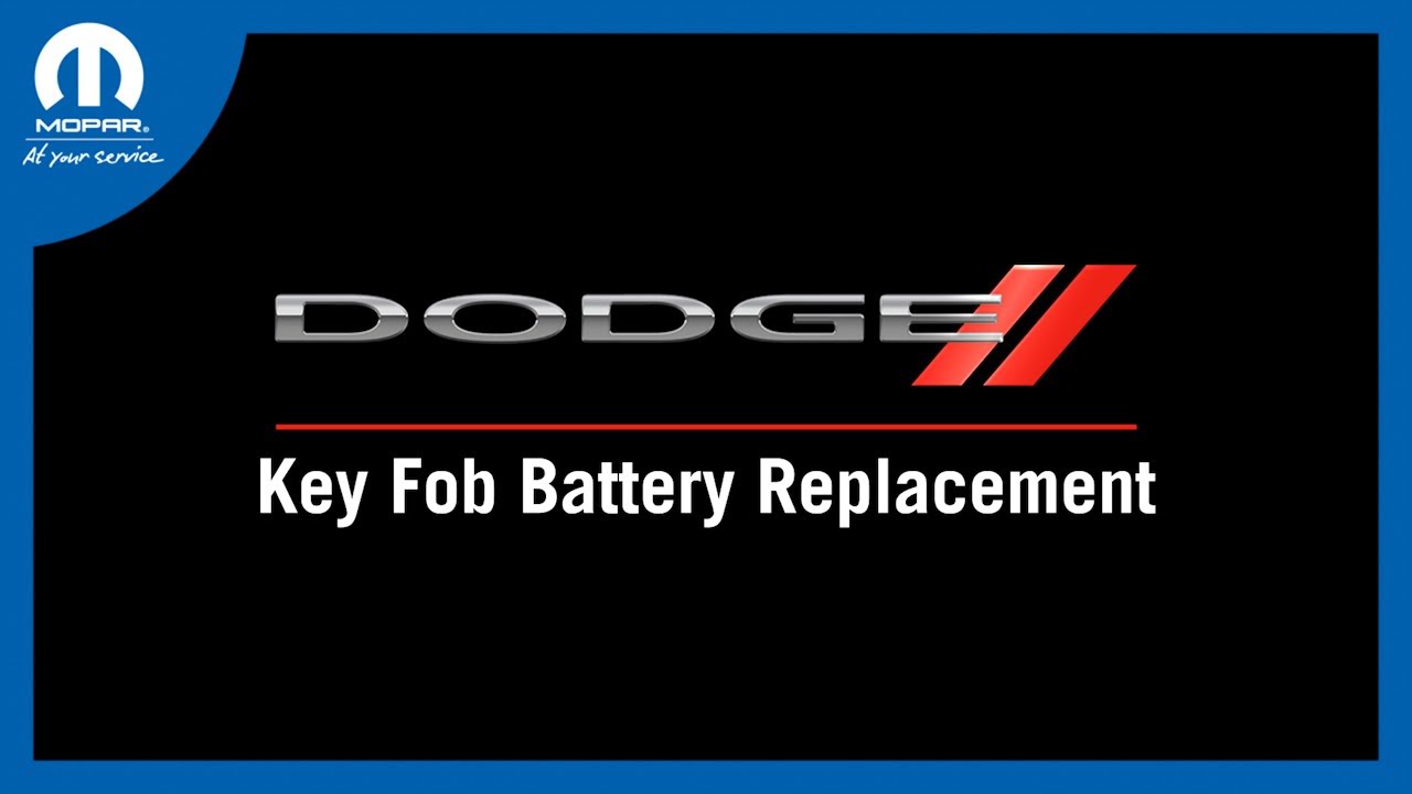 Key Fob Battery Replacement | How To | 2022 Dodge Challenger - YouTube