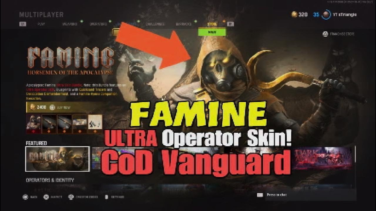 *NEW* FAMINE - Ultra Operator Skin (Lucas) - HORSEMEN OF THE APOCALYPSE ...