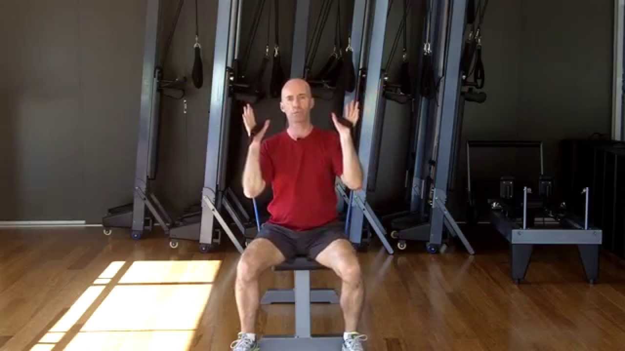 Shoulder Press with a Resistance Band - YouTube