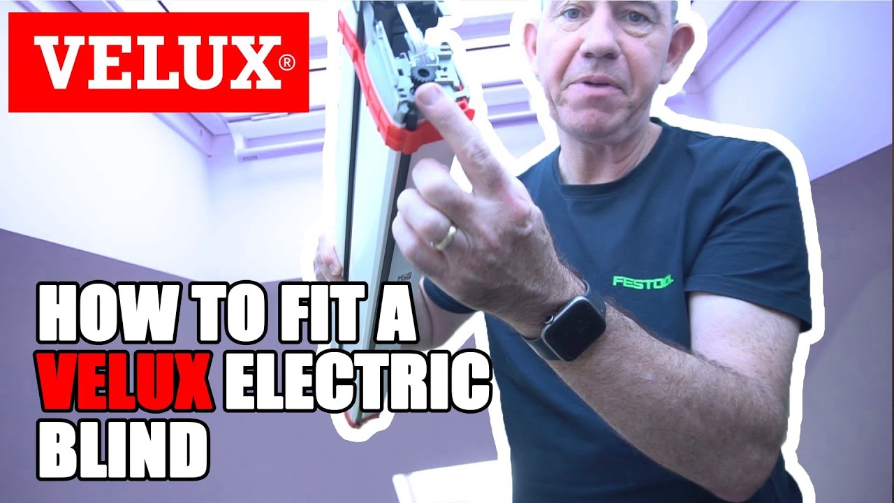 How to fit Velux integra motorised blinds with Somfy Tahoma - YouTube