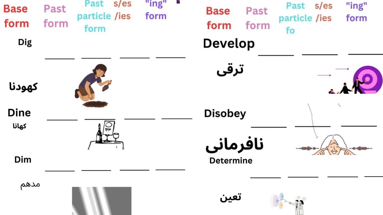 Letter D Verbs Part 2 for Kids | Learn & Sing Along ...