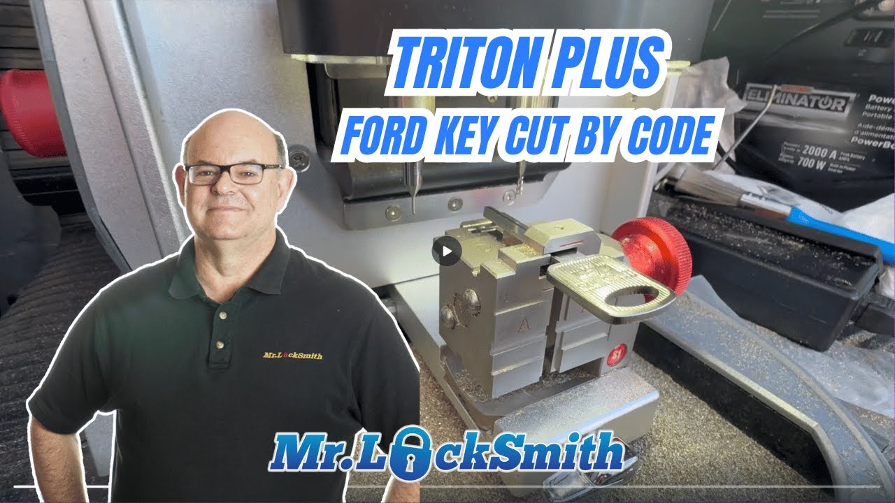 Triton PLUS Key Machine Ford Intercepter Key cut by Code | Mr. Locksmith™ - YouTube
