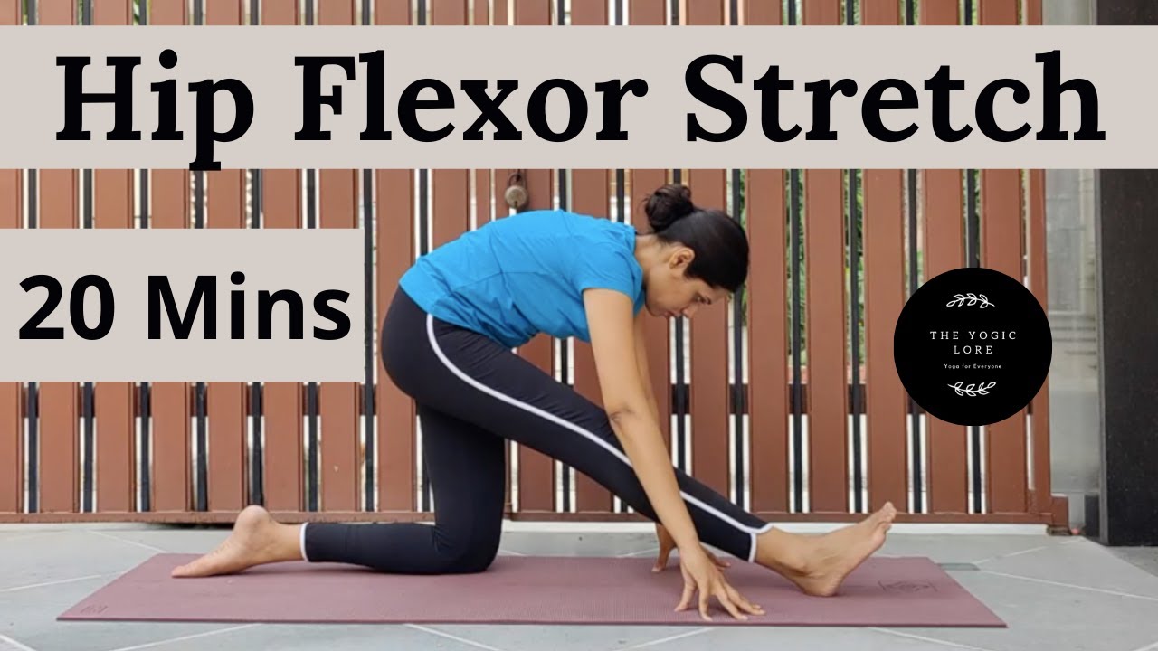 Hip Flexor Stretch - 20 Minutes Yoga Flow - All Levels - YouTube