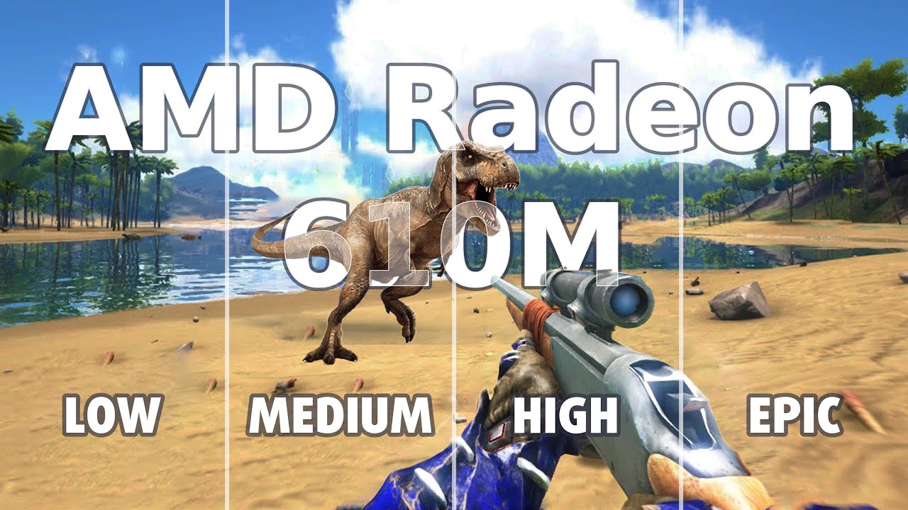 🎮 AMD Radeon 610M - ARK: Survival Evolved gameplay benchmarks (1080p ...