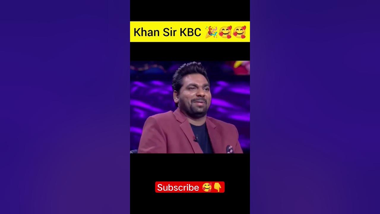 Khan sir KBC |Khan sir Full episode KBC #kbc #kbcchannel1 #kbclive # ...
