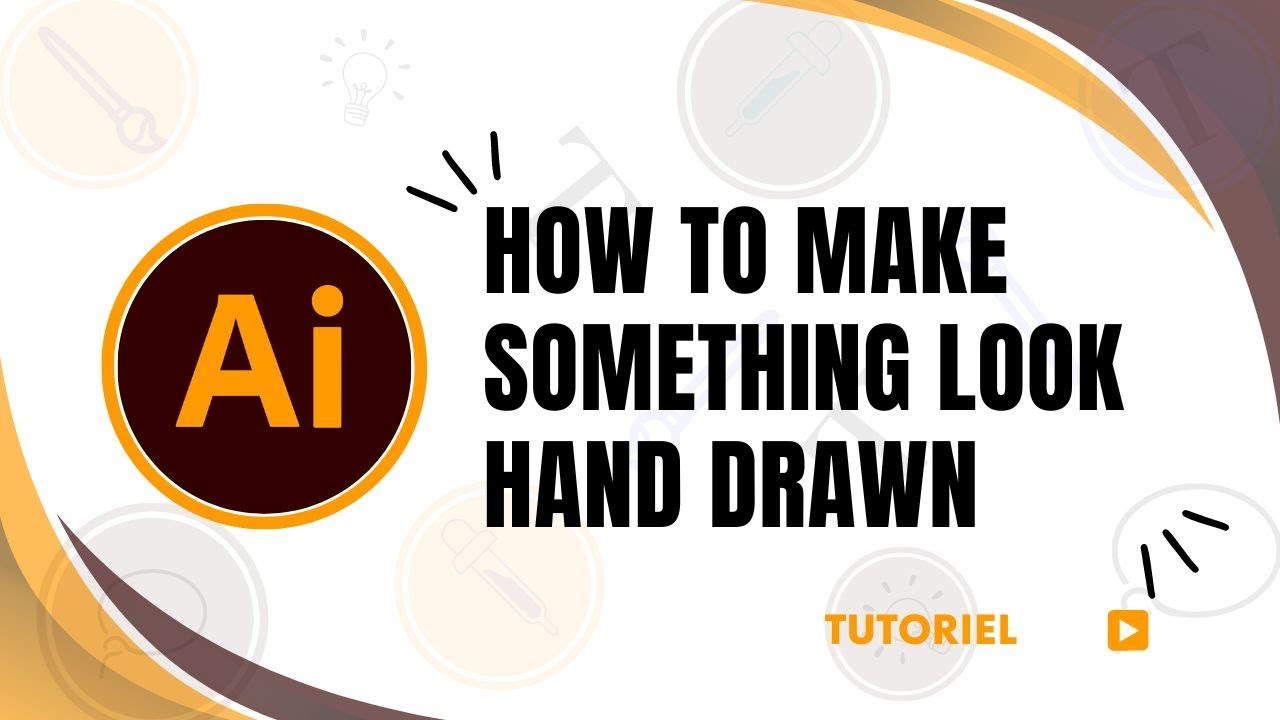 How to make something look hand drawn in Illustrator - YouTube