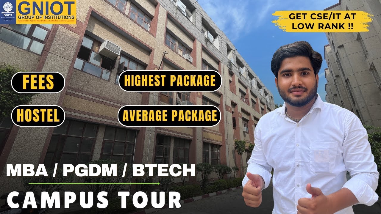GNIOT College Full Campus Tour 🏫 | GNIOT Greater Noida Review 2025 ...
