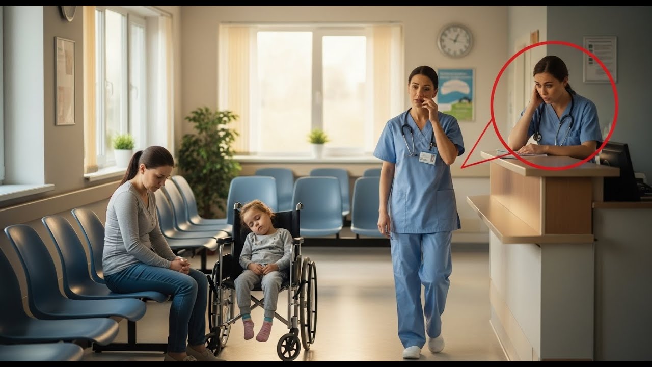 A Nurse Staying Late Notices a Single Mom and Her Disabled Child in the ...