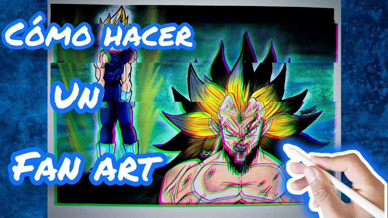 como hacer un FAN ART / como dibujar a VEGETA VS REY SADALA de DRAGÓN ...