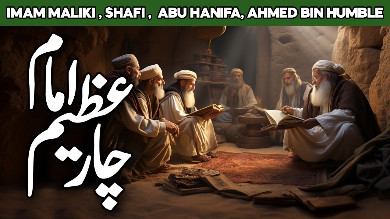 4 Azeem Imam | Imam Abu Hanifa | Imam Ahmad bin Hanbal | Imam Shafi ...