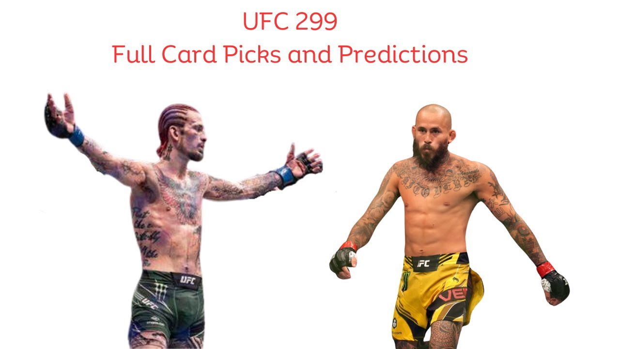UFC 299: O'Malley Vs. Vera Full Card Predictions - YouTube