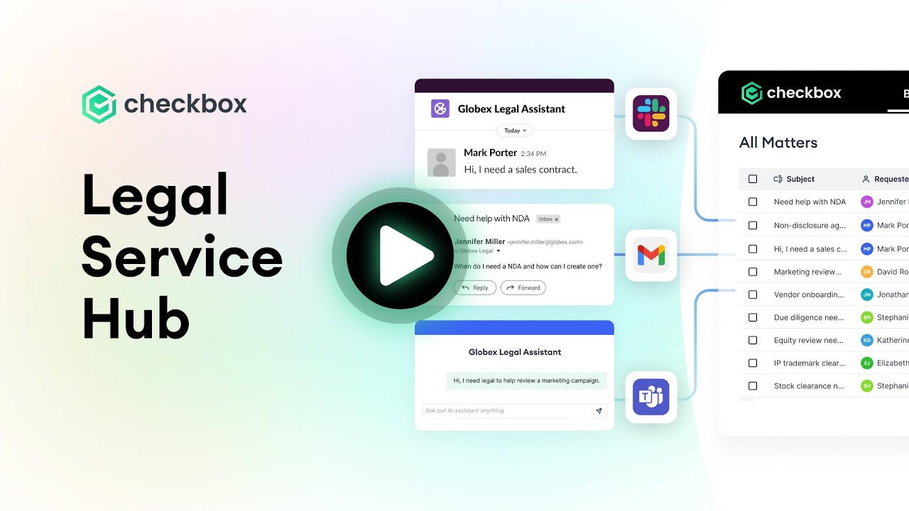 Get to Know Checkbox's Legal Service Hub - YouTube