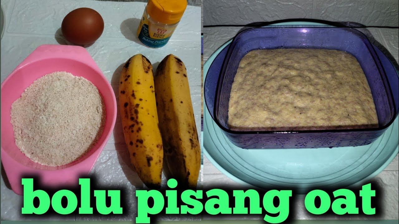 bolu pisang oat - YouTube