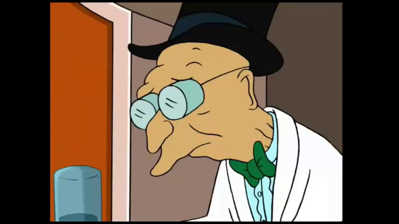 Biografía profesor Hubert Farnsworth y sus palabras - YouTube