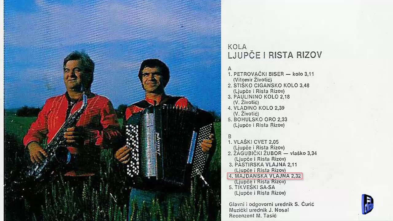 Ljupce i Rista Rizov - Majdanska vlajna - (Audio 1988) - YouTube