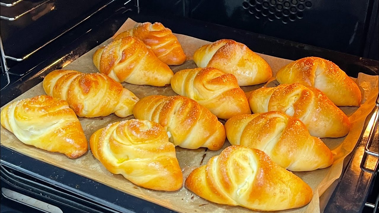 Milk buns recipe. Buns for tea. Buns with cottage cheese - YouTube