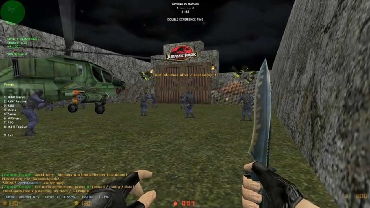 Counter Strike 1.6 : Zombie Survival Mod - YouTube
