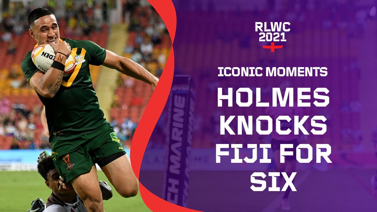 Valentine Holmes gets SIX in Rugby League World Cup semi-final! | Best ...