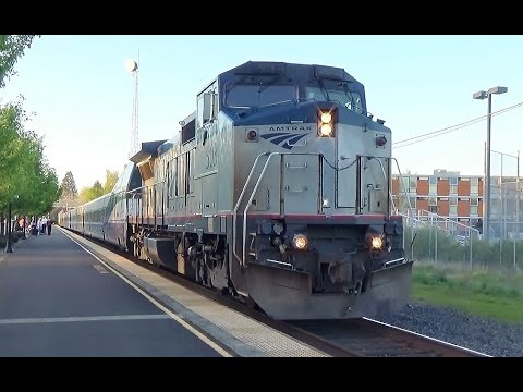 On Board: "Horn Alley" - Portland, Oregon. B32-8WH Amtrak Cascades #507 ...