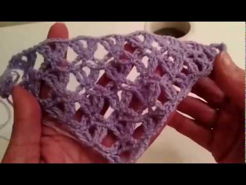 ΤΡΙΓΩΝΟ ΣΑΛΙ ΜΕ ΒΕΛΟΝΑΚΙ TRIANGLE SHAWL CROCHET - YouTube