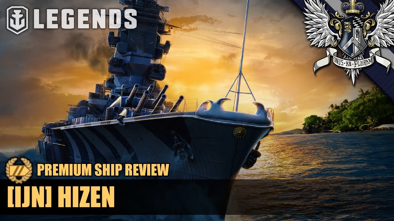 WoWS: Legends - Hizen - Premium Ship Review - YouTube