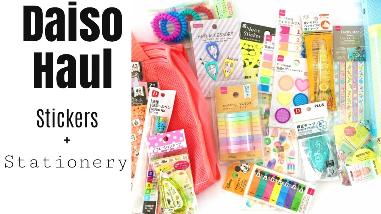 Daiso Planner Stationery Haul | Planner Shop With Me - YouTube