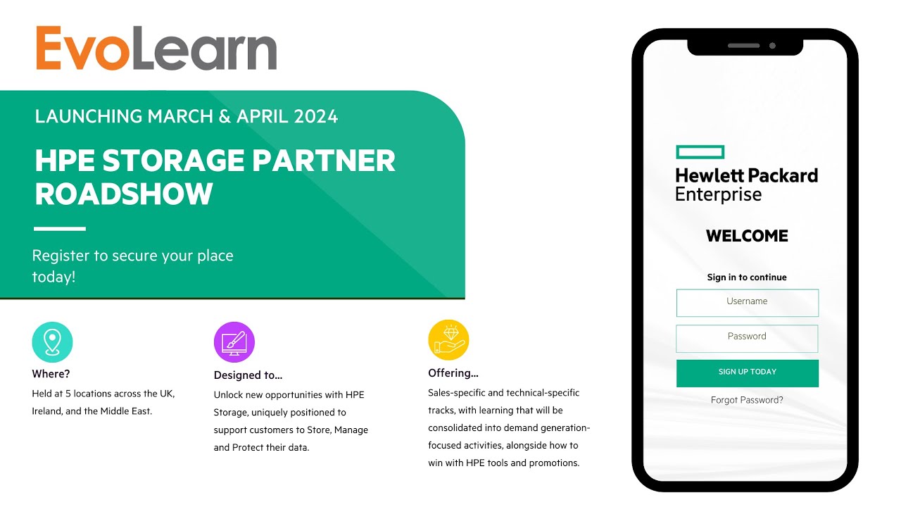 EvoLearn at the HPE Storage Roadshow! - YouTube