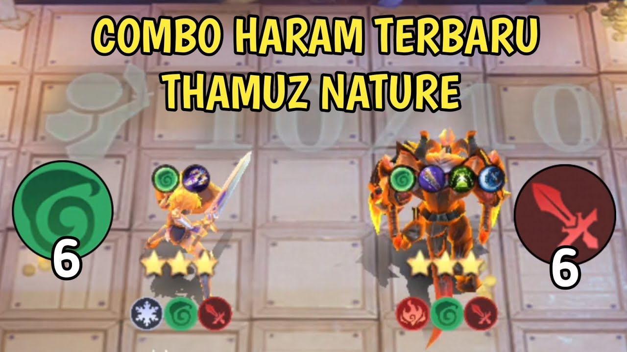 COMBO HARAM TERBARU MAGIC CHESS GO GO ‼️ THAMUZ NATURE SPIRIT KUAT ...