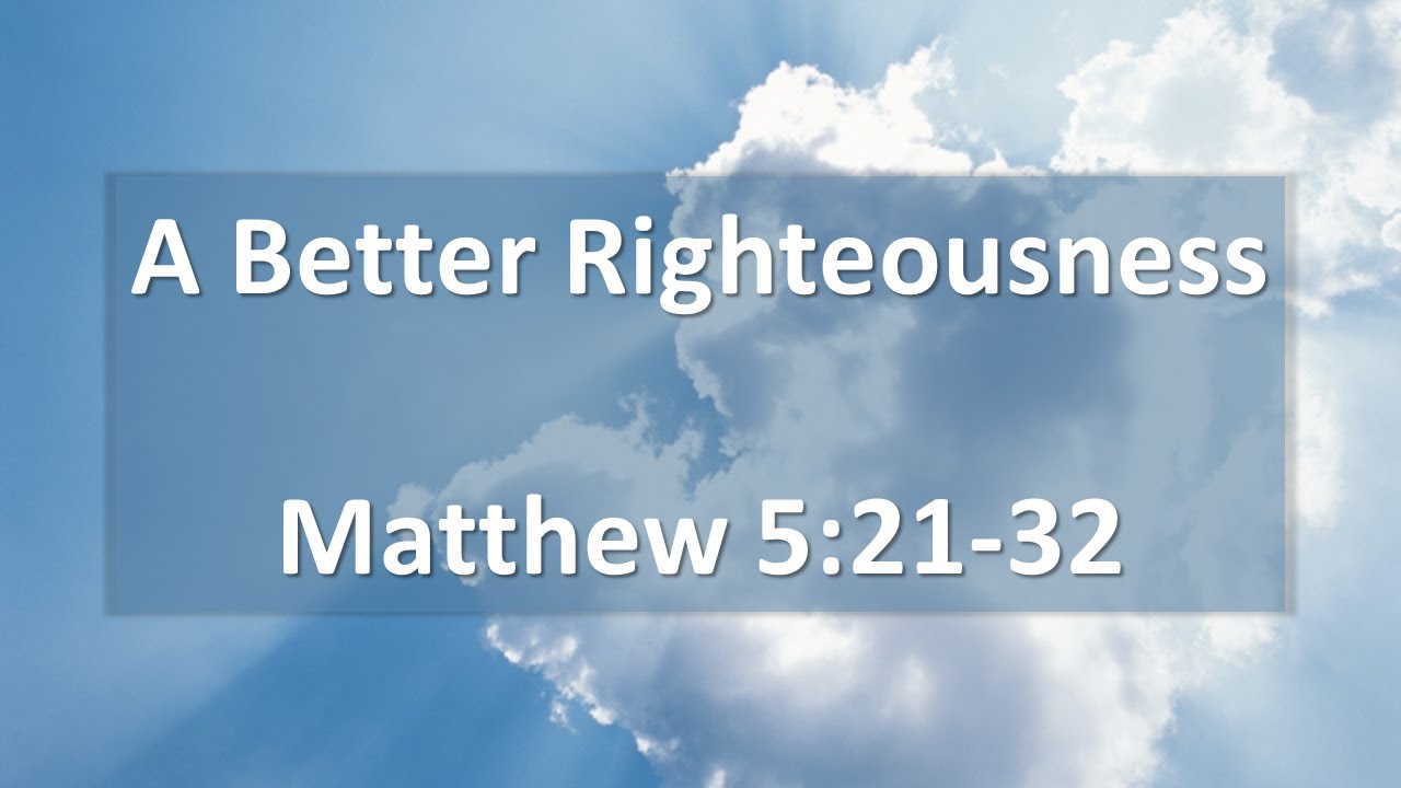 Sunday 28th April 2024 - Rev Mark Dodds - A Better Righteousness - YouTube